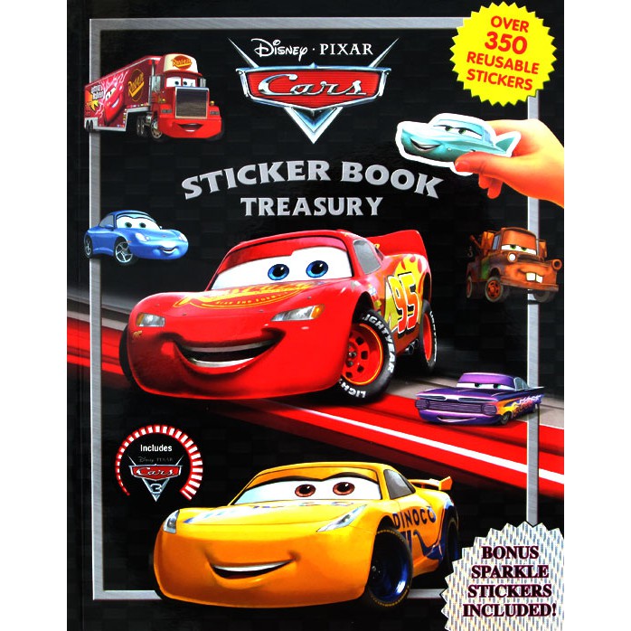 Jual Sticker Book Treasury DISNEY PIXAR CARS 3 with Over 350 Reusable ...