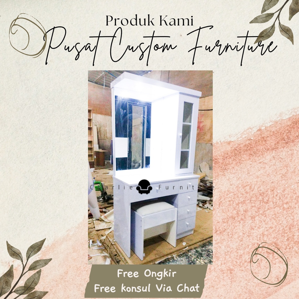 Jual MEJA RIAS CUSTOM / FURNITURE MEJA RIAS MINIMALIS SIMPLE | Shopee ...