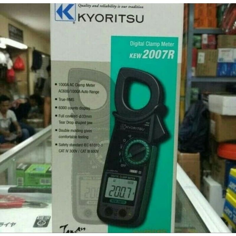 Jual Kyoritsu 2007R Digital Clamp Meter AC 1000A Asli Murah | Shopee ...