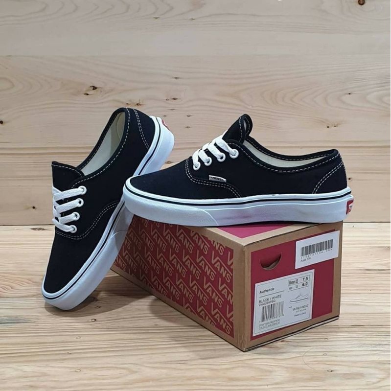 Jual Vans Authentic Classic Black White | Shopee Indonesia