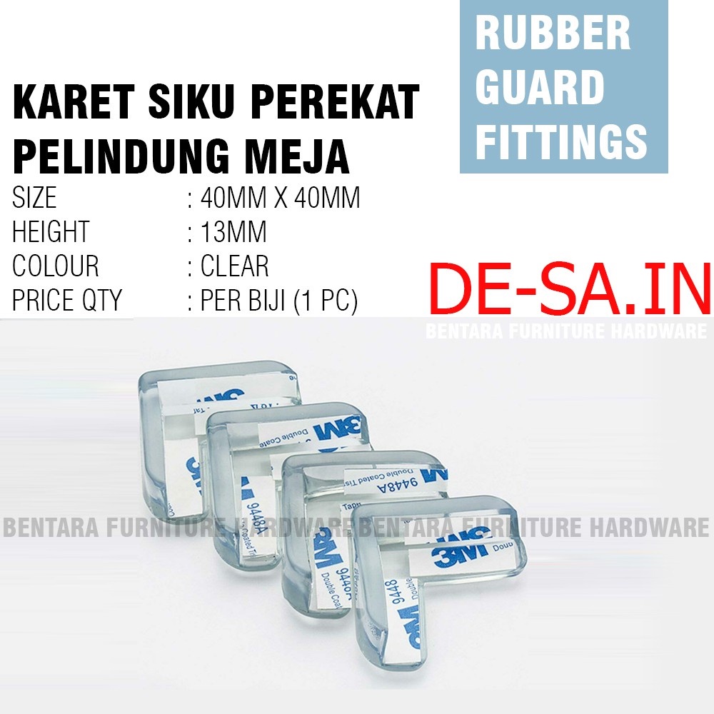 Jual Karet Silikon Siku Sudut Meja + Perekat - Pelindung Bayi Anak ...