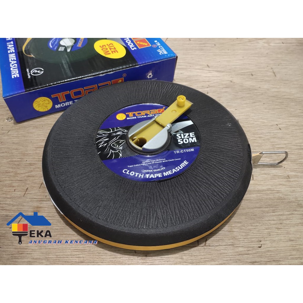 Jual Meteran Gulung Bukan Tancap / Meteran Tanah Kain Bulat 50 Meter ...