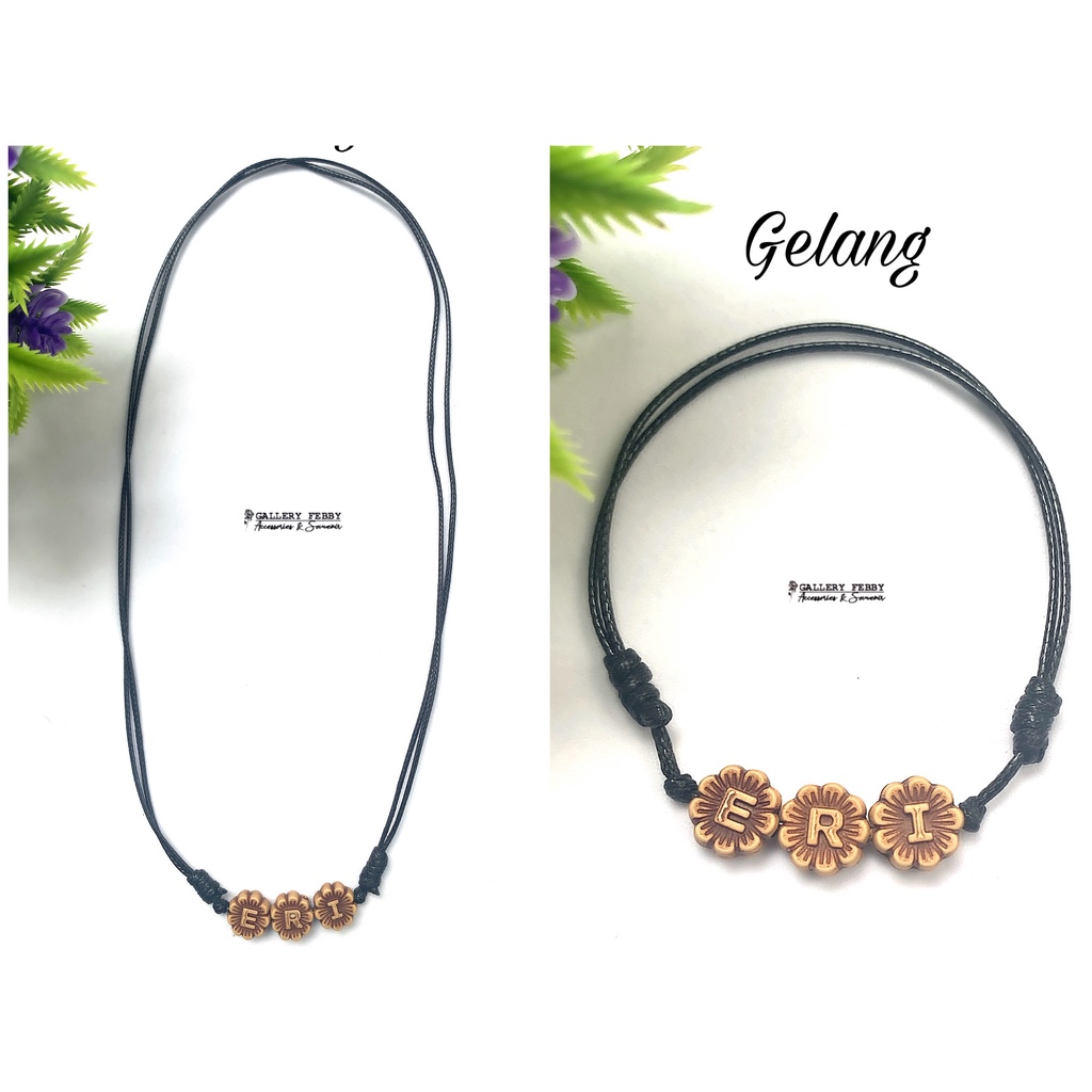 Jual KE013 Kalung dan Gelang Etnik Custom Nama | Shopee Indonesia