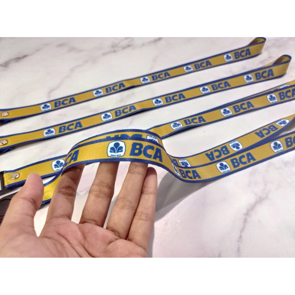 Jual Pancawarna - Cetak Lanyard BANK BCA KUNING EMAS | custom logo ...