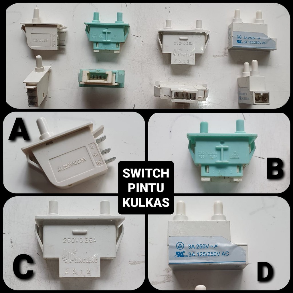 Jual SWITCH SAKLAR PINTU KULKAS LAMPU SHOWCASE FREEZER | Shopee Indonesia