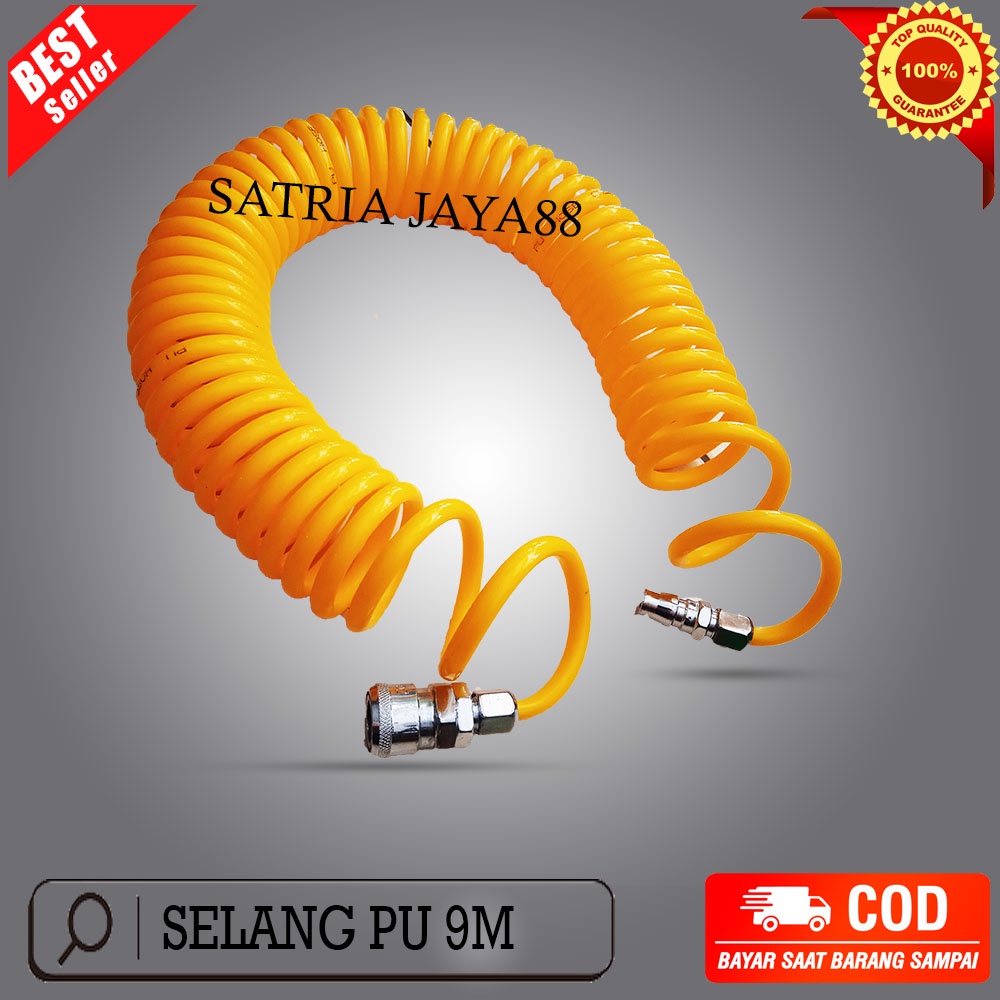 Jual Selang kompresor Recoil Hose Selang Angin Kompresor Spiral 12meter ...