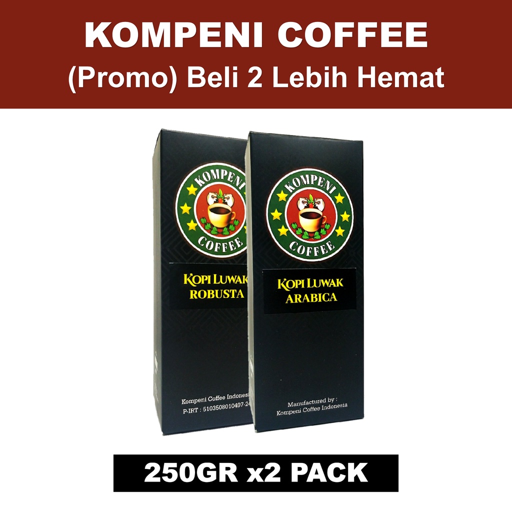Jual Paket Kopi Luwak Double 500gr - Kompeni Coffee | Shopee Indonesia