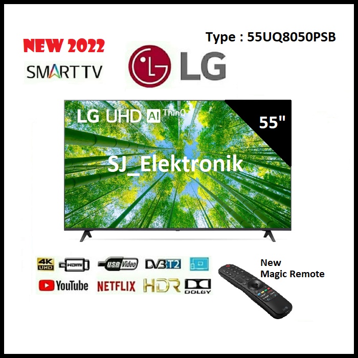 Jual (KHUSUS LUAR KOTA) LED TV LG 55 Inch 55UQ8050PSB - 55UQ8050 Real 4K Smart UHD TV | Shopee ...