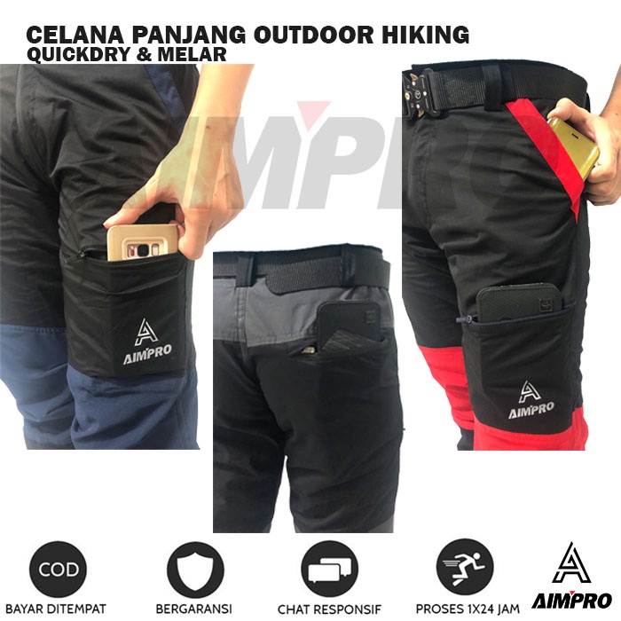 Jual CELANA GUNUNG PANJANG QUICK DRY HIKING STRECH OUTDOOR CELANA TACTIAL PANJANG AIMPRO ...