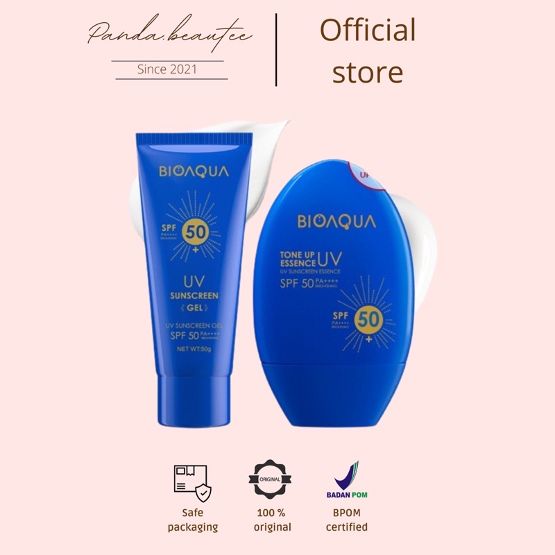 Jual PANDABEAUTEE - BIOAQUA UV Sunscreen Gel SPF 50 PA ++++ 50g ...