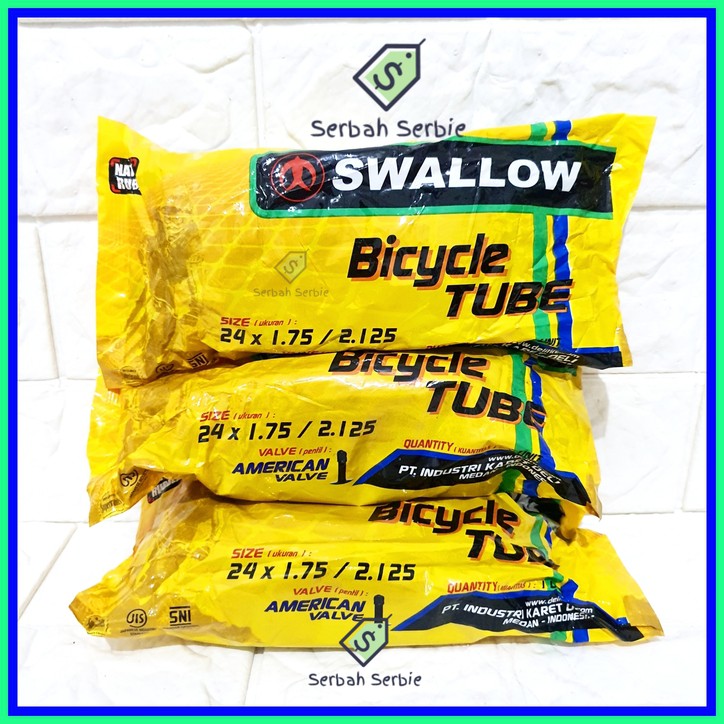 Jual BAN DALAM SEPEDA 24X1.75 24X2.125 24 X 1.75 2.125 SWALLOW 175 190 195 200 210 2125 1.90 1. ...