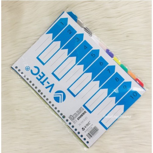 Jual DIVIDER / PEMBATAS FILE V-TEC A5 (26 ring) (Acb Berkah Stationery ...