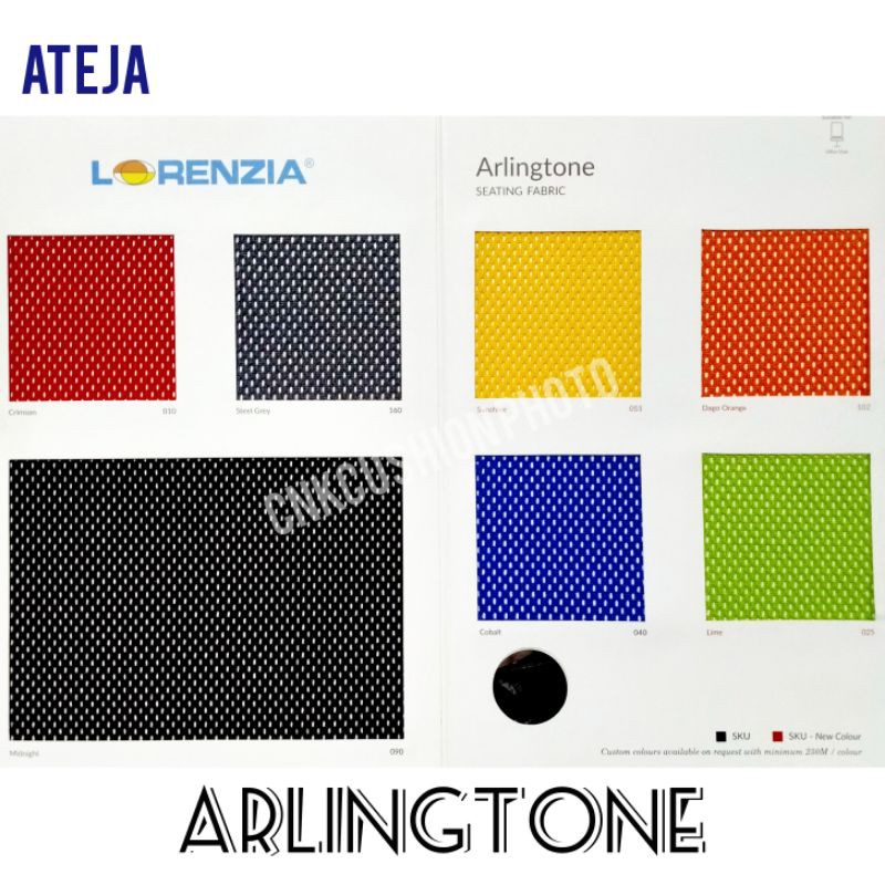 Jual KAIN BAHAN KURSI OFFICE KANTOR MERK ARLINGTONE - ATEJA LORENZIA ...
