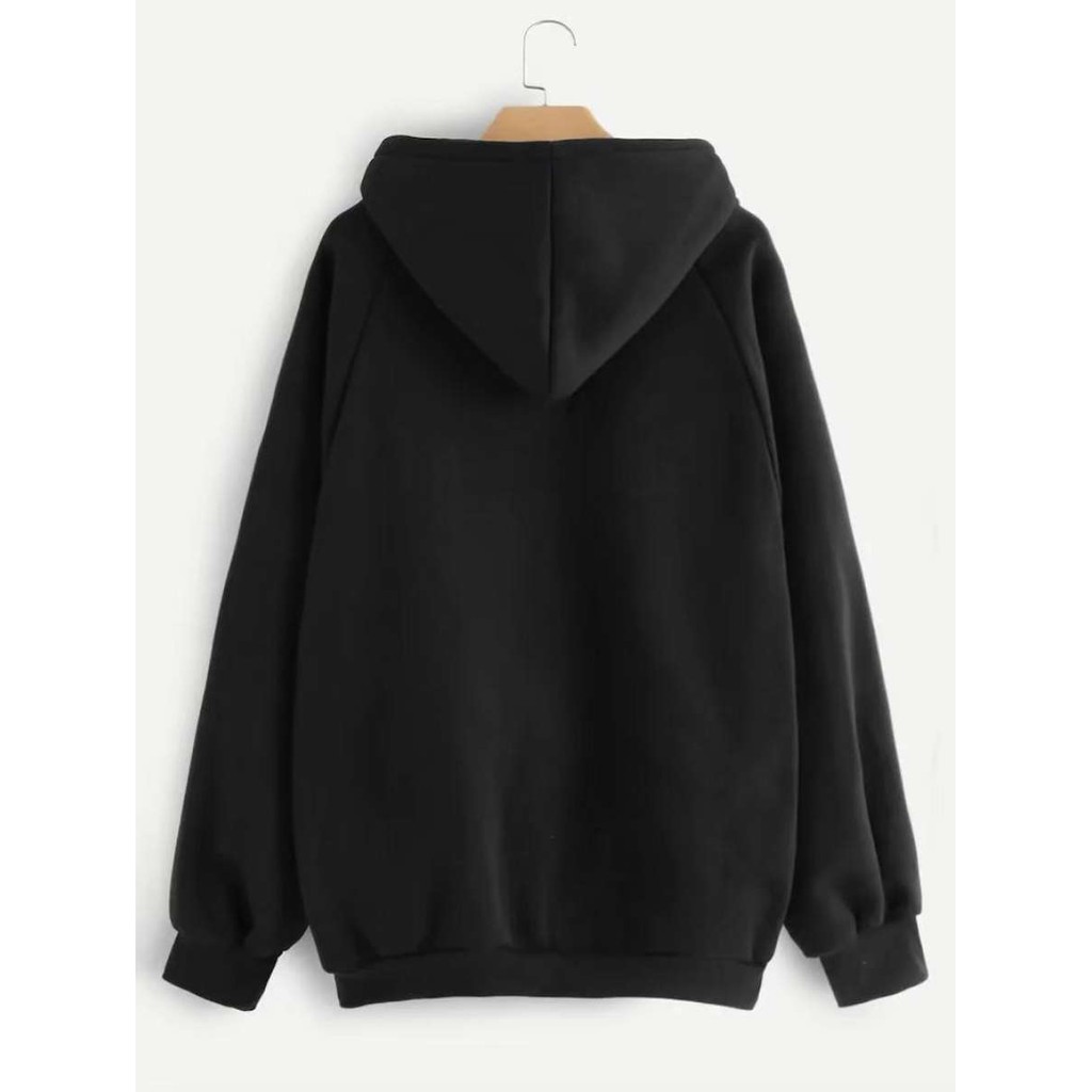 Jual Hoodie Polos Sweater Hitam Pria Wanita Size M L XL XXL Murah ...