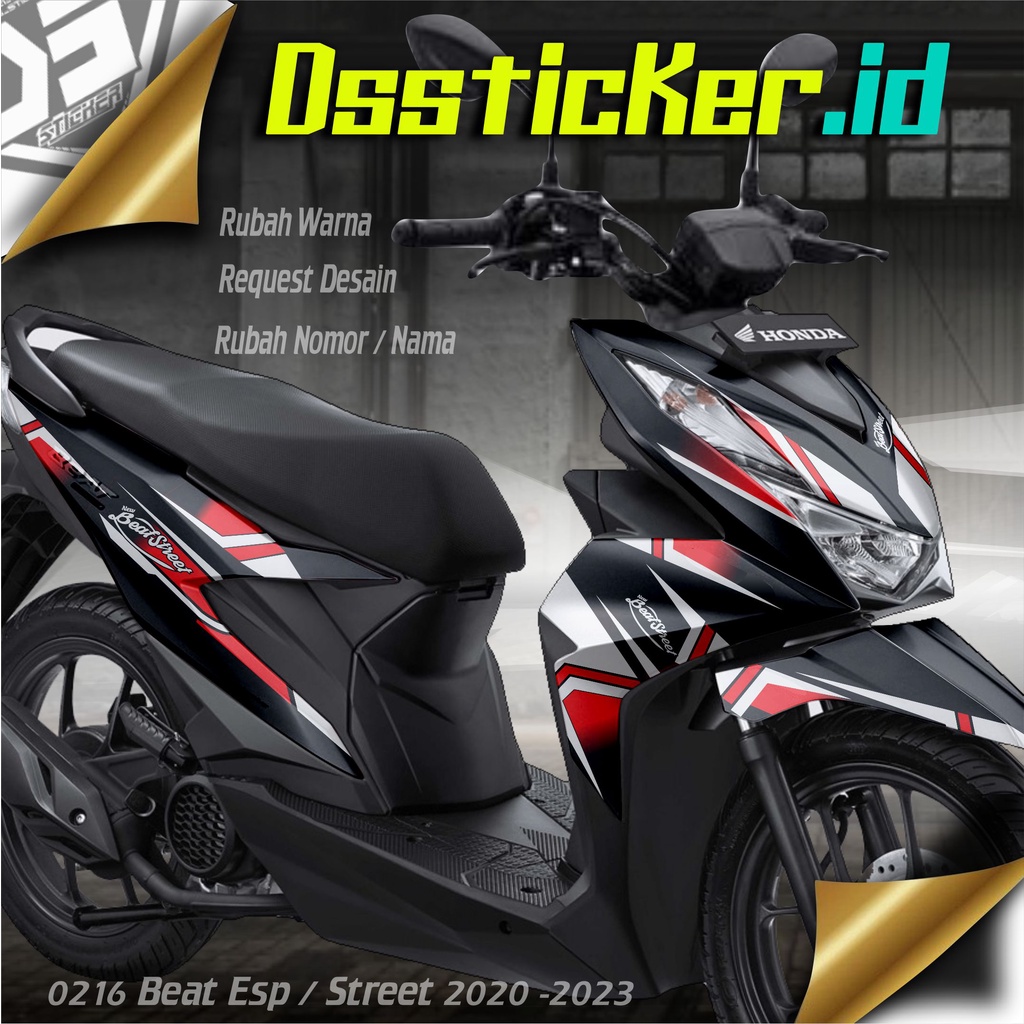 Jual 0216 Stiker decal Beat street 2020 - 2023 simpel Variasi List ...