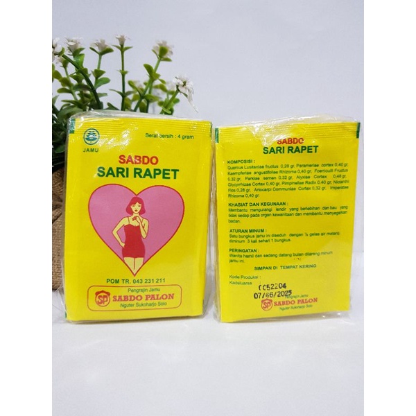 Jual Sabdo Palon Jamu Serbuk Herbal Sari Rapet ( isi 10 sachet ...