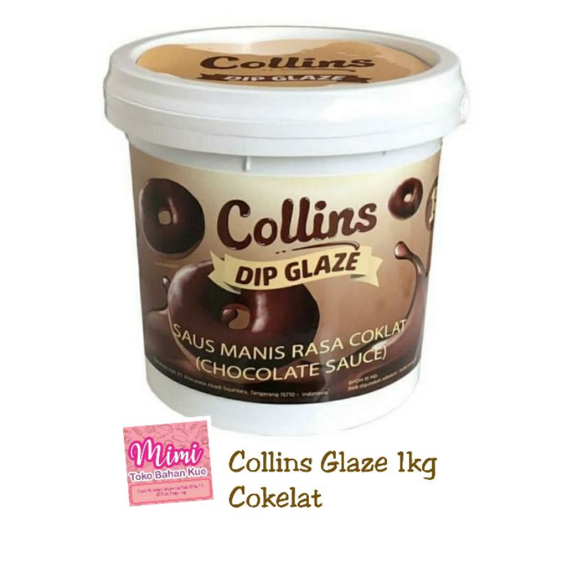 Jual Glaze COLLINS COKELAT Ember 1kg Topping Donat | Shopee Indonesia