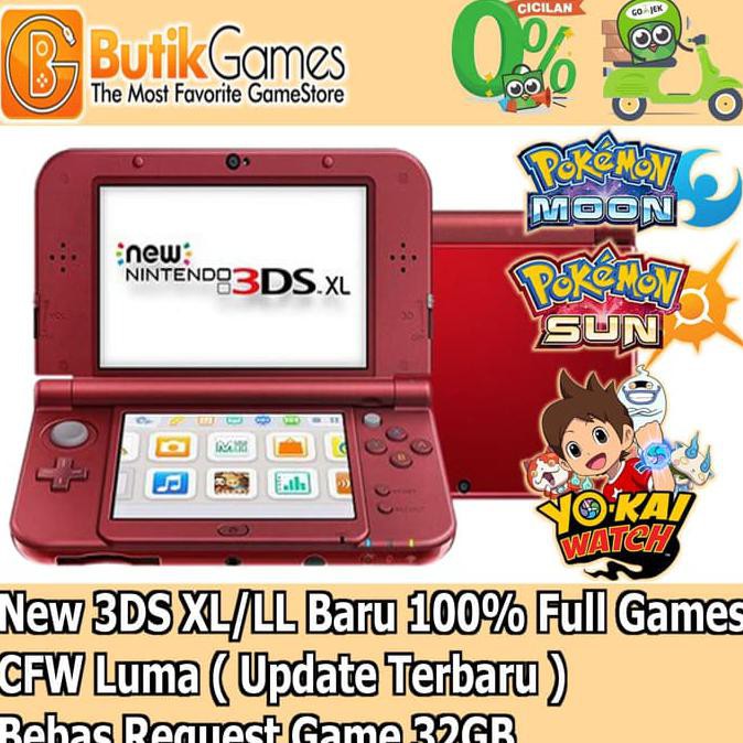Jual (Paling Laris) New 3Ds Xl / Ll Nintendo 3Dsxl Cfw Permanent 32 Gb | Shopee Indonesia