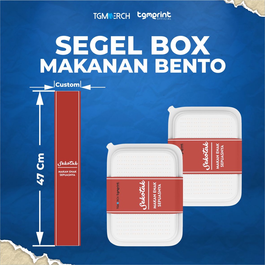 Jual TGM MERCH - Cetak Custom Segel Bento Box | Segel Box | Shopee ...