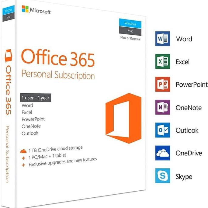 Jual Best Produk] Microsoft Office 365 Personal 1 Year Original Box ...