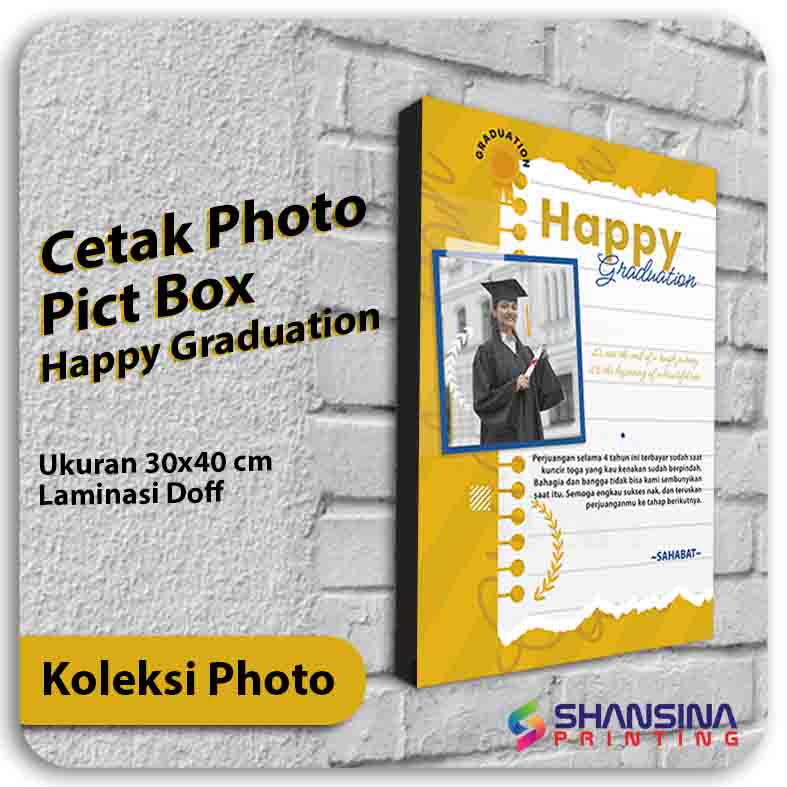 Jual Cetak Photo Pict box Wisuda | Pictbox Happy Graduation Hampers ...