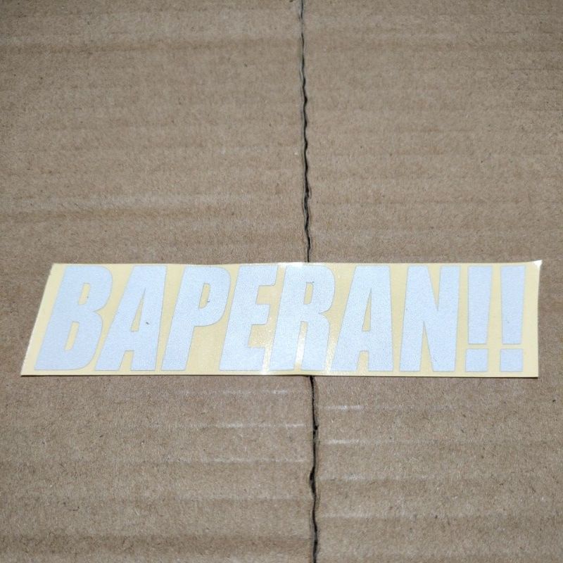 Jual STICKER STIKER CUTTING BAPERAN!! PUTIH HITAM HOLOGRAM SILVER ...