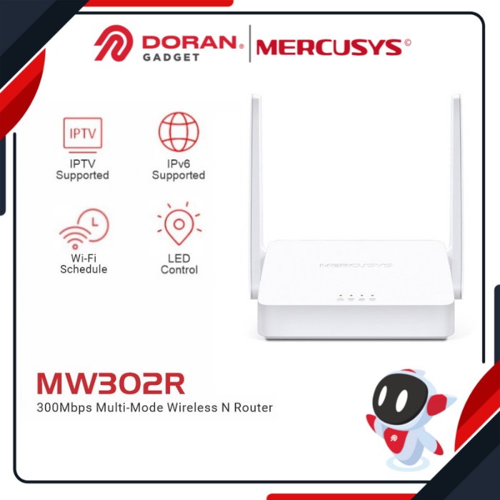 Jual Mercusys MW302R 300Mbps Multi-Mode Wireless N Router | Shopee ...