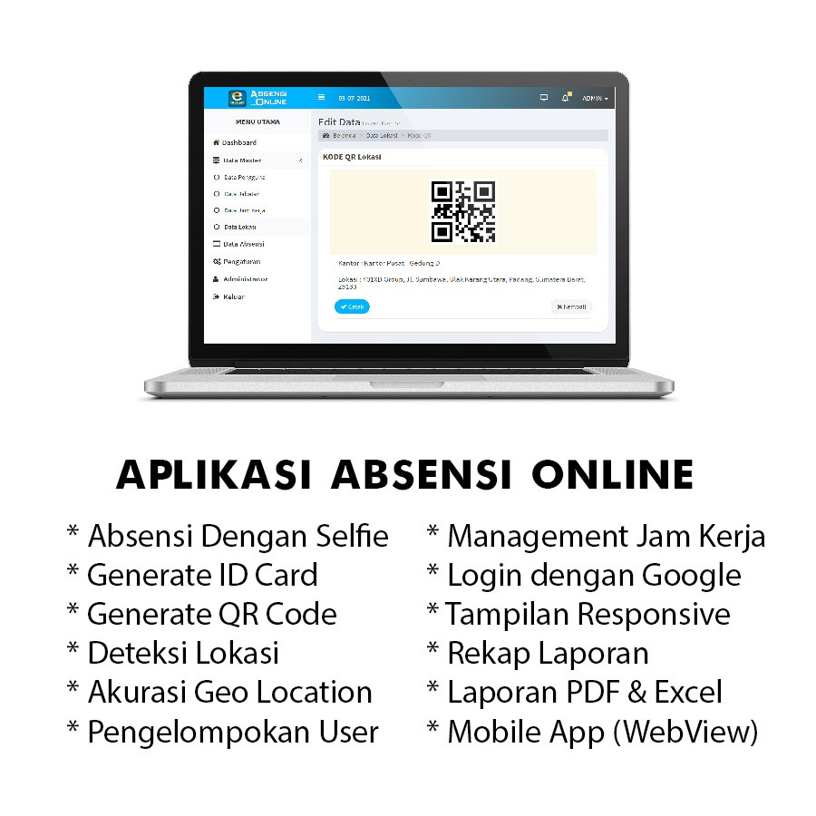 Jual Aplikasi Absensi Online (Deteksi Lokasi & Verifikasi Foto Selfie ...