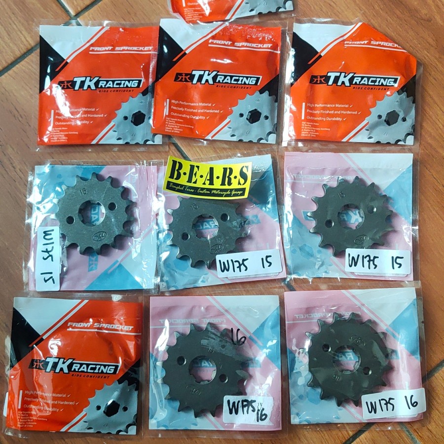 Jual Gear Depan Kawasaki W175 TK Racing Original PnP | Shopee Indonesia