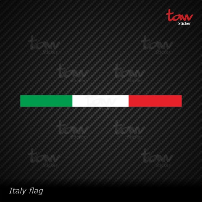 Jual Bendera Itali Italy Flag Cutting Sticker Stiker Kaca motor Laptop ...