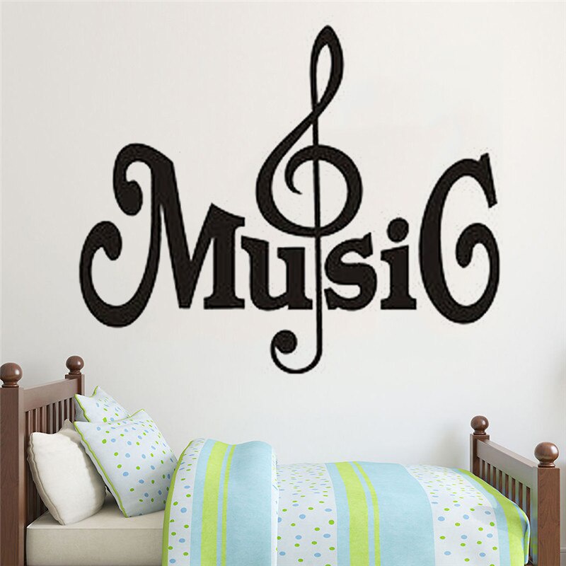 Jual Wall Cutting Sticker Music Catatan Musik Treble Clef Desain ...
