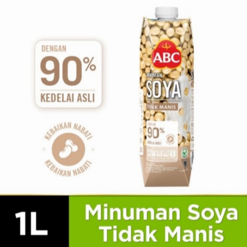 Jual Abc Unsweetened Soya Milk 1Lt | Shopee Indonesia
