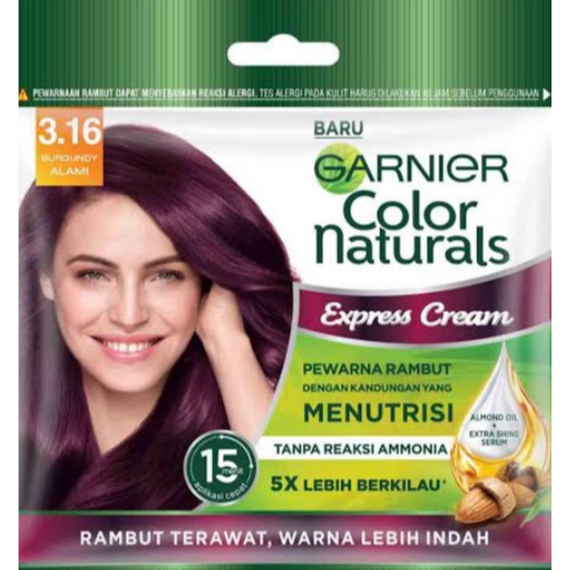 Jual garnier color cat rambut sachet burgundy | Shopee Indonesia