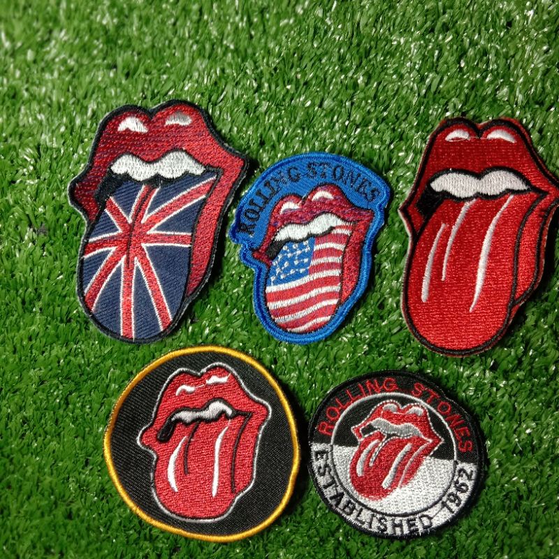 Jual Patch Bordir Jahit Rolling Stones/Emblem Logo Lidah Merah | Shopee ...