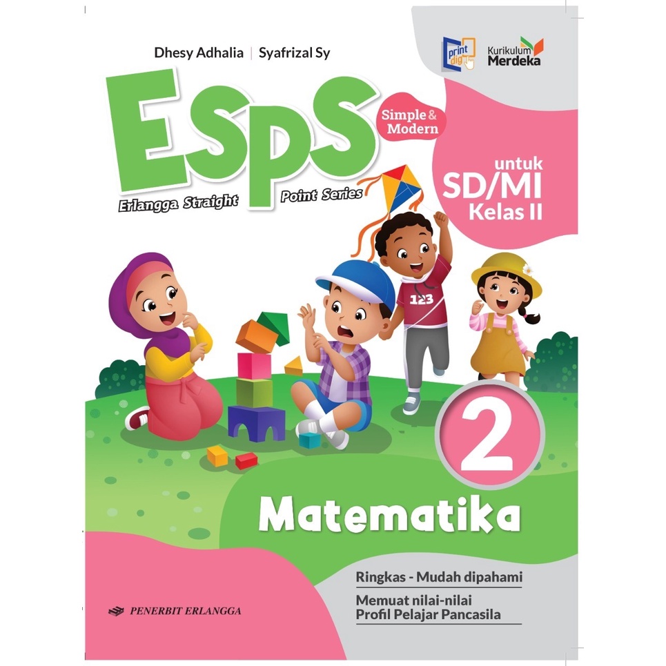 Jual ESPS MATEMATIKA KLS 1,2,3,4,5 DAN 6 KURIKULUM MERDEKA ERLANGGA Full color | Shopee Indonesia