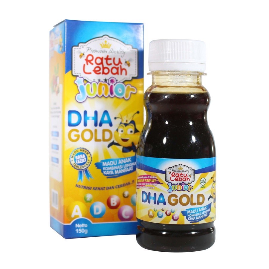 Jual Madu Anak Ratu Lebah Junior DHA GOLD plus Omega 3 DHA Gold Ratu ...