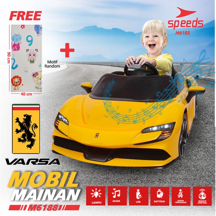 Jual PMB Mobil Aki Mainan Anak Remote PMB Ferrari Varsa Electric Car ...