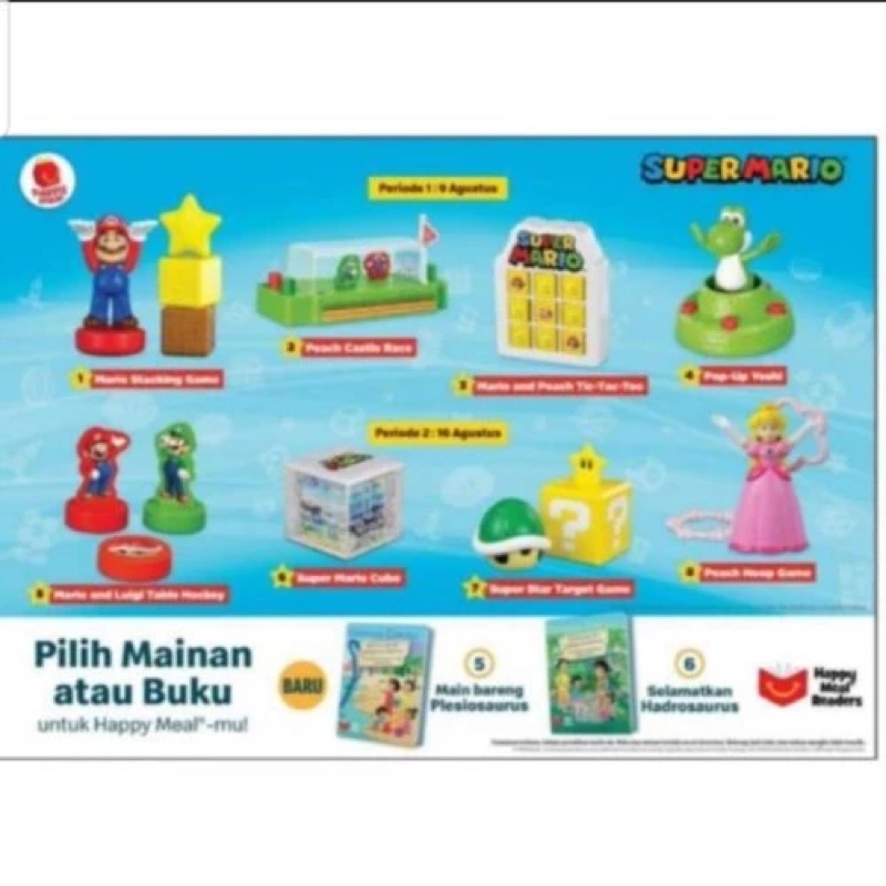 Jual Mainan: Happy Meal Toys Super Mario McDonald's | Shopee Indonesia