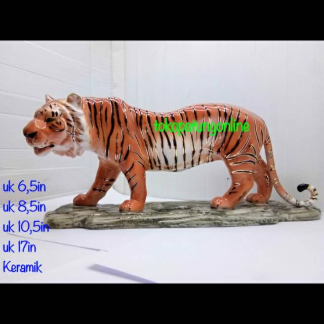Jual Patung Harimau Keramik Uk 8,5in / 10.5in | Shopee Indonesia