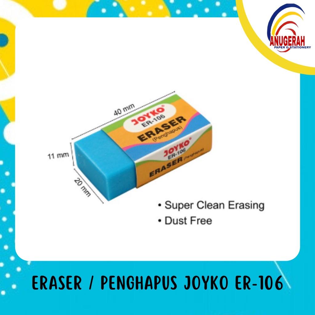 Jual Eraser / Penghapus Joyko ER-106 (PCS) | Shopee Indonesia