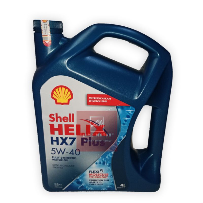 Jual Oli Shell Helix HX 7 SN Plus SAE 5W-40 Galon (4 Liter) Original ...