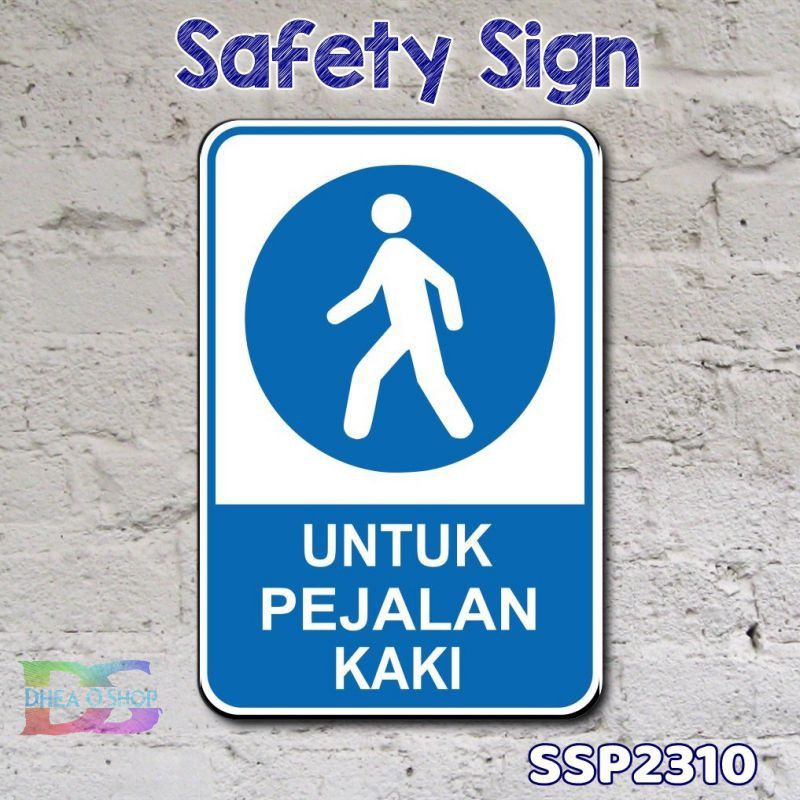 Jual Dheashop Safety Sign Label Rambu Petunjuk K3 EESH - Untuk Pejalan ...