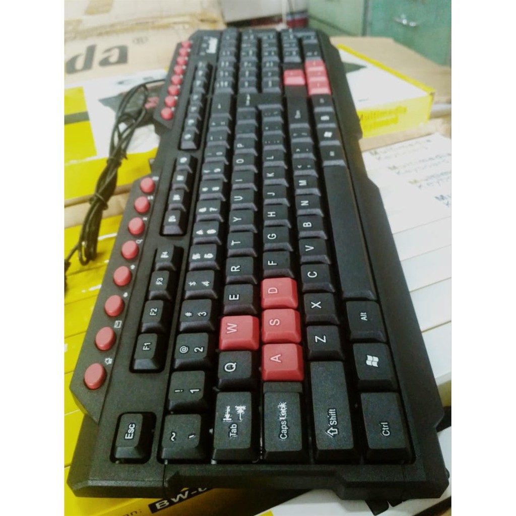 Jual Keyboard Gaming Multimedia Banda BW-09 | Shopee Indonesia