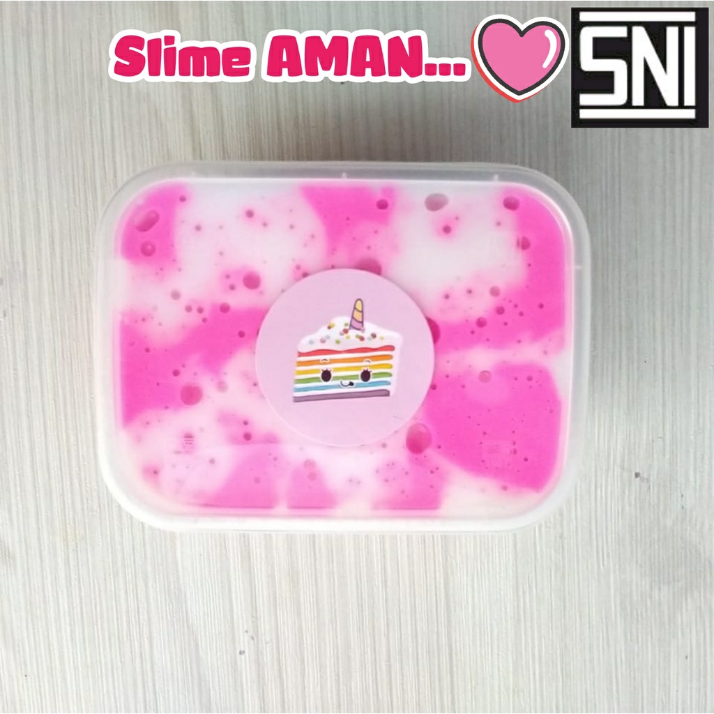 Jual SLIME TOFU UNICORN CAKE/SLIME TOFU/SLIME JIGGLY/SLIME MURAH/SLIME ...