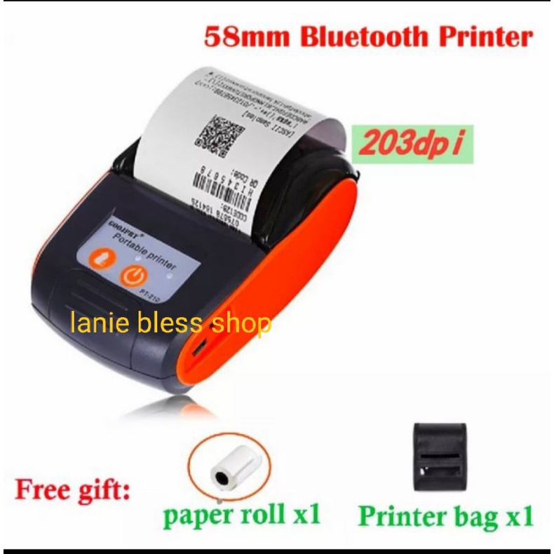 Jual printer bloethoot portabel wireless thermal POS faktur barcode no ...
