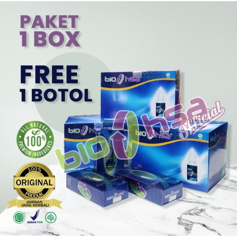 Jual Bio HSA Original 1box isi 10 botol ( free 1botol) | Shopee Indonesia