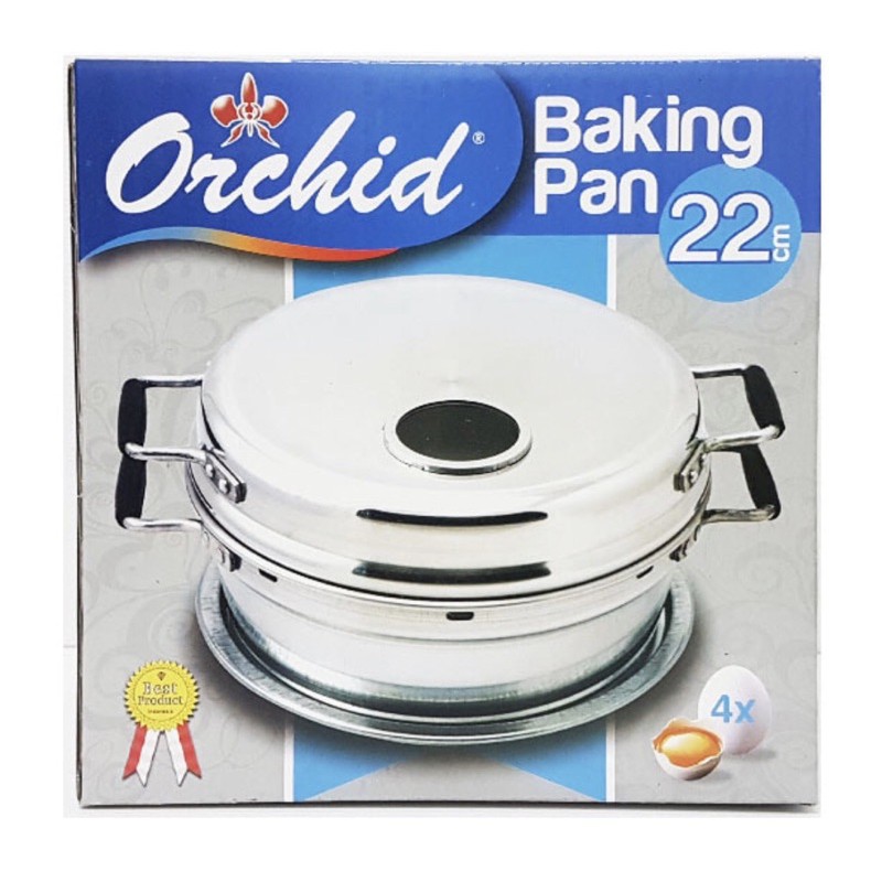 Jual ORCHID BAKING PAN 22 CM UKURAN 4 TELUR ORIGINAL MURAH AWET ASLI ...