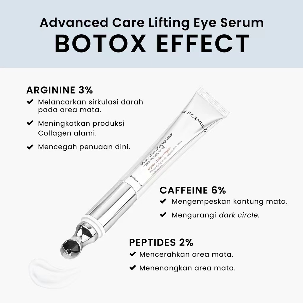 Jual ELFORMULA Advanced Timeless Eye Essential Eye Cream 20ml | Shopee ...