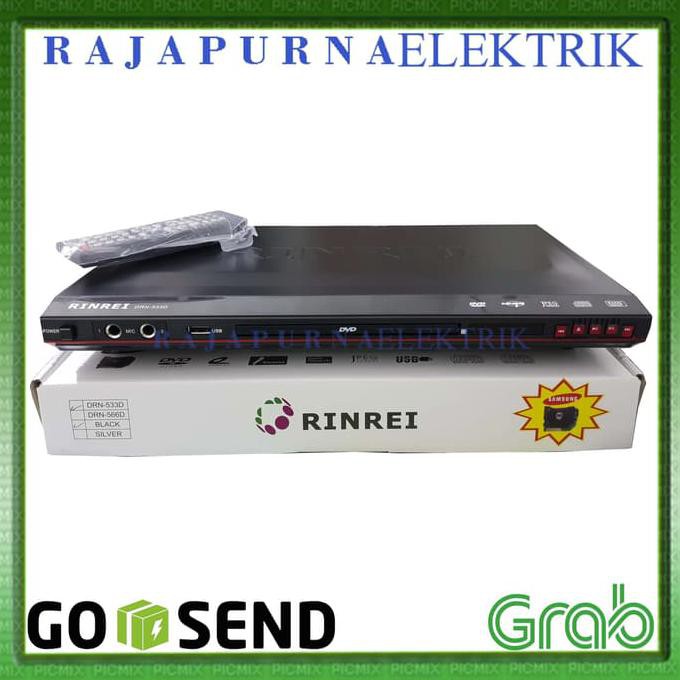 Jual DVD PLAYER RINREI BESI DRN-533D Optik Samsung ORIGINAL - Hitam | Shopee Indonesia