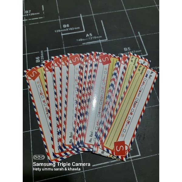 Jual STIKER RESI SHOPEE ISI 100PCS SUDAH CUTTING UKURAN 3X11,5 CM BISA ...